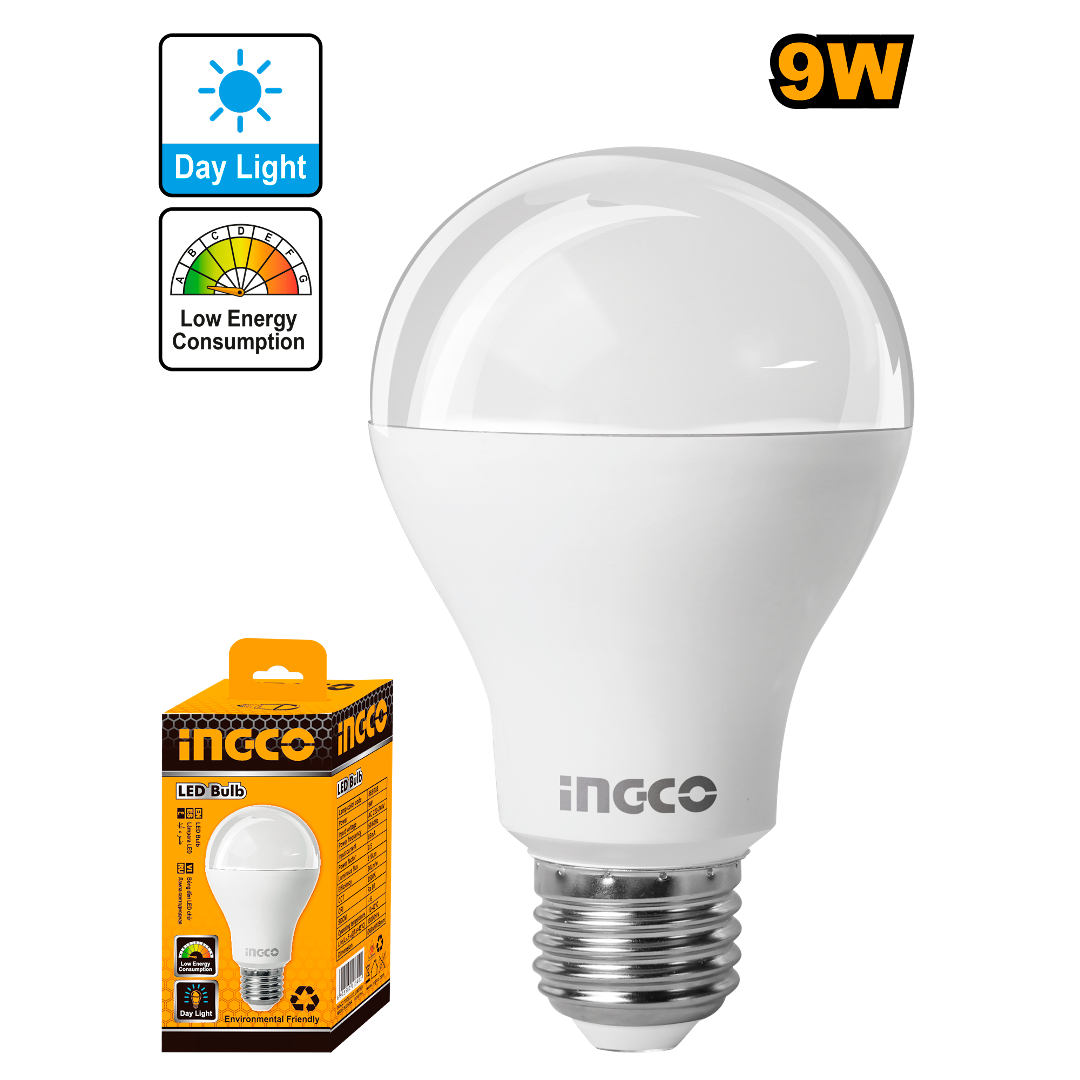 LAMPARA LED 9W E27 LUZ FRIA INGCO HLBACD291